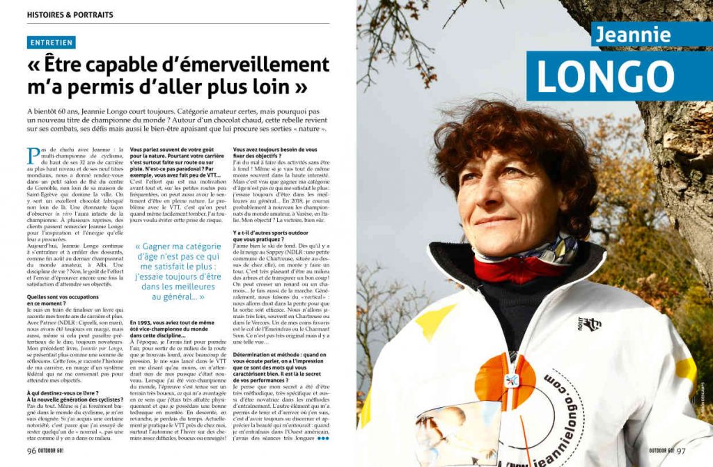 Entretien avec Jannie Longo - Magazine OutdoorGo!